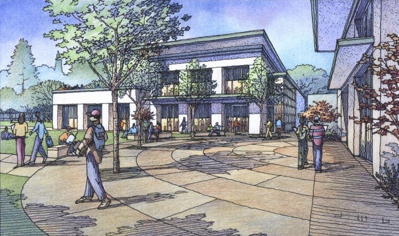 Color Rendering of Mitty High School New Science Building | Jeffrey ...